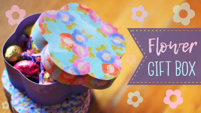 Flower Shaped Paper Gift Box Tutorial – EssyJae.com