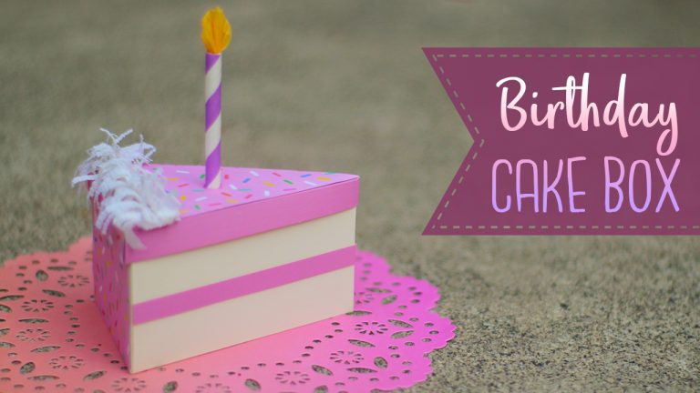 Paper Birthday Cake Slice Gift Box – EssyJae.com