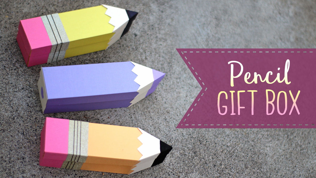 Paper Pencil Gift Box Tutorial