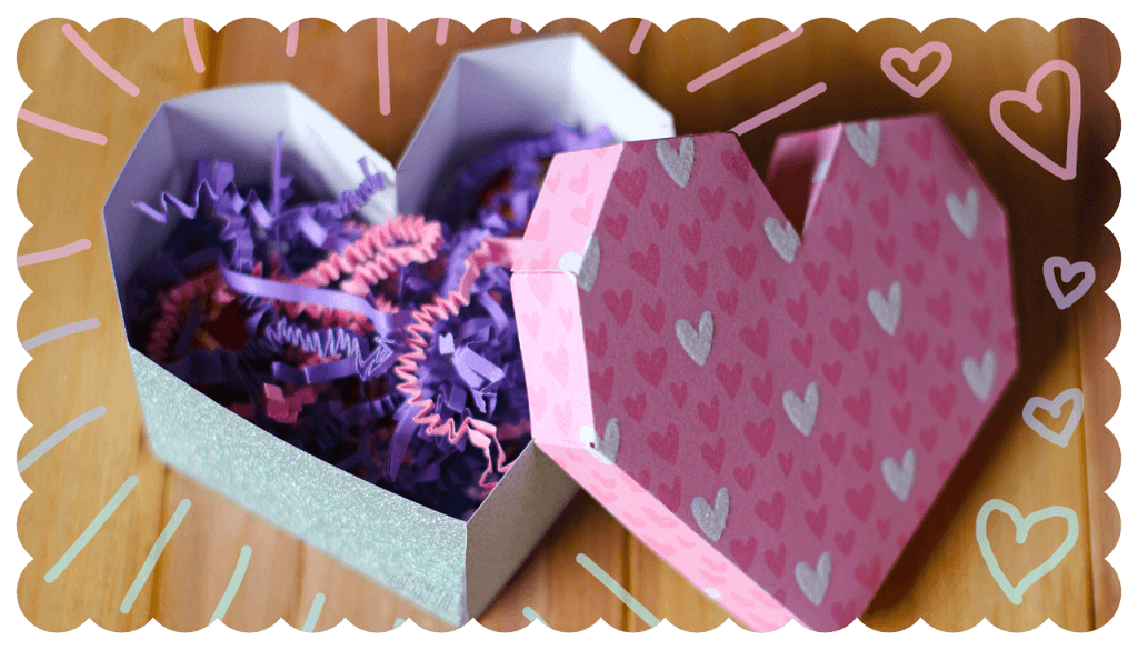 Geometric Paper Heart Box Tutorial EssyJae