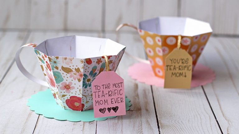 3D Paper Tea Cup For Mother’s Day! – EssyJae.com