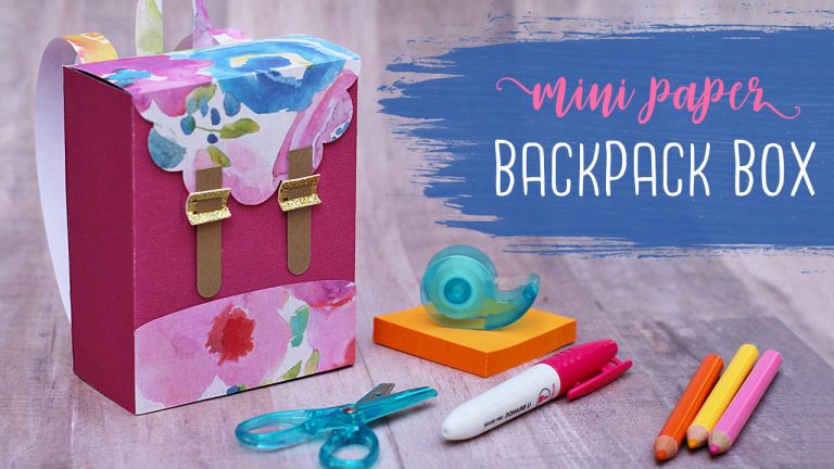 Paper Backpack Gift Box Tutorial 🍎 Teacher Gift Idea – EssyJae.com