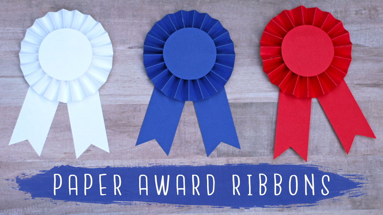 DIY Paper Award Ribbon Rosettes EssyJae