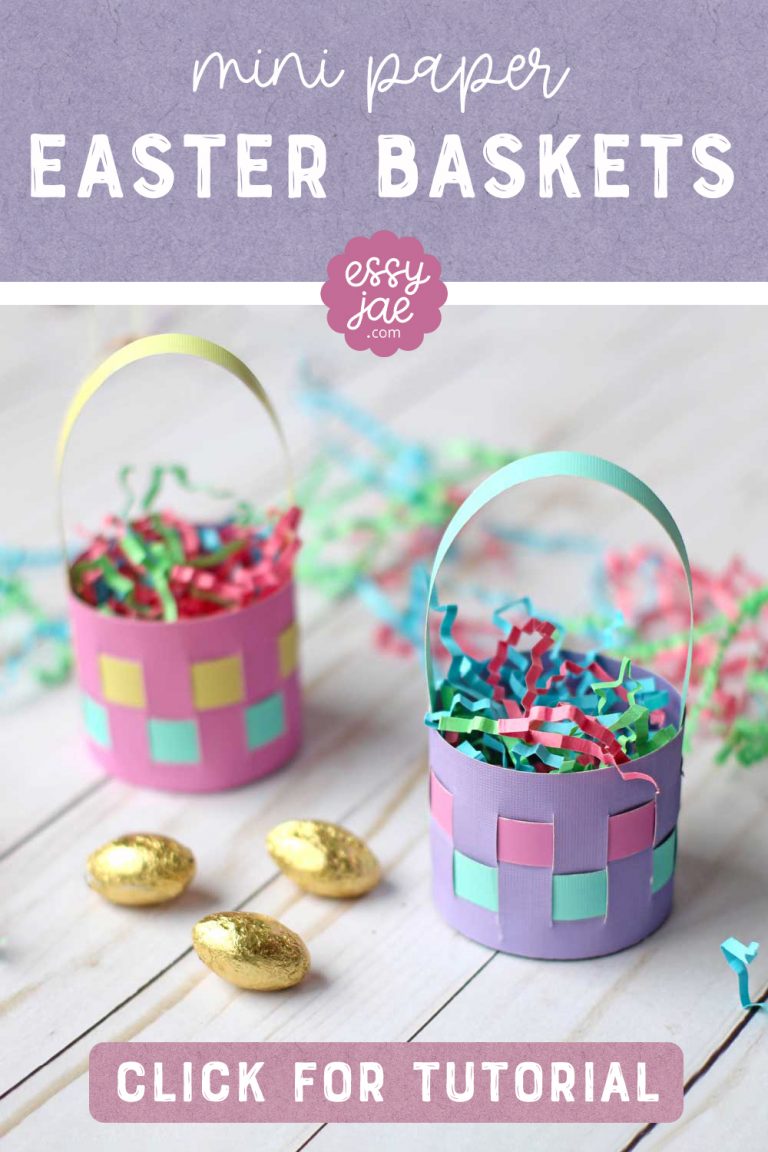 Cute Mini Paper Easter Basket Tutorial – EssyJae.com